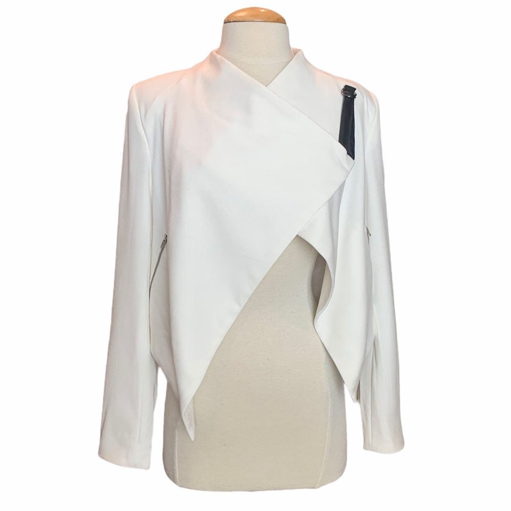 Diagonal Drape Blazer - Gem